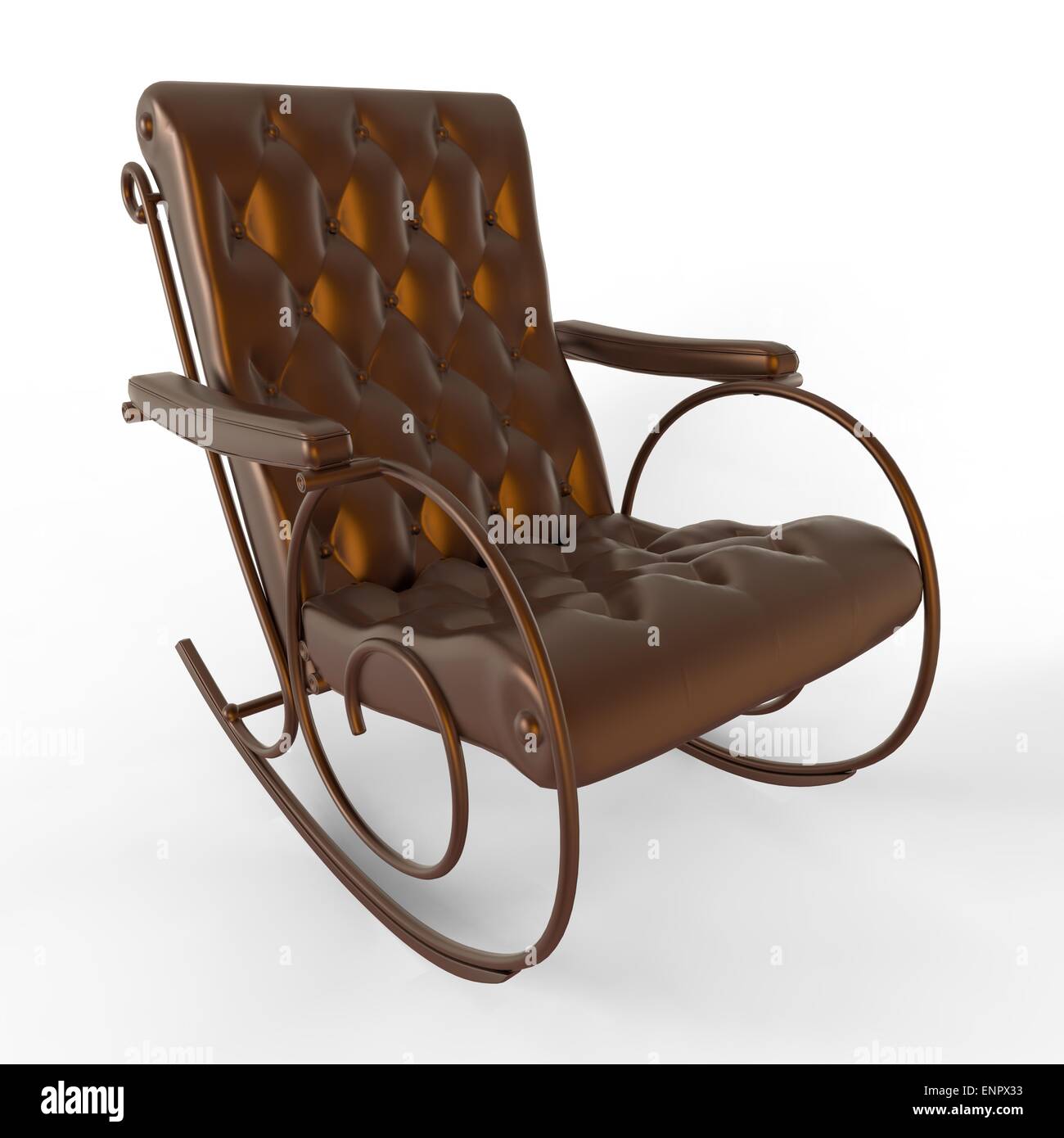 Chair gold metallic colors Isolated on white background Stock Photo - Alamy
