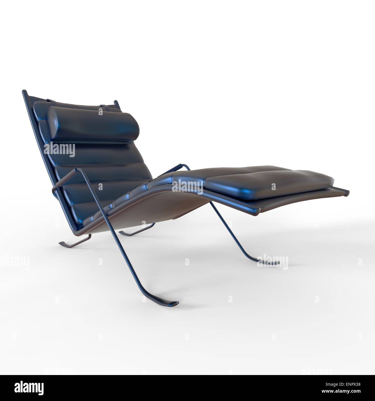 Chair blue metallic colors Isolated on white background Stock Photo - Alamy