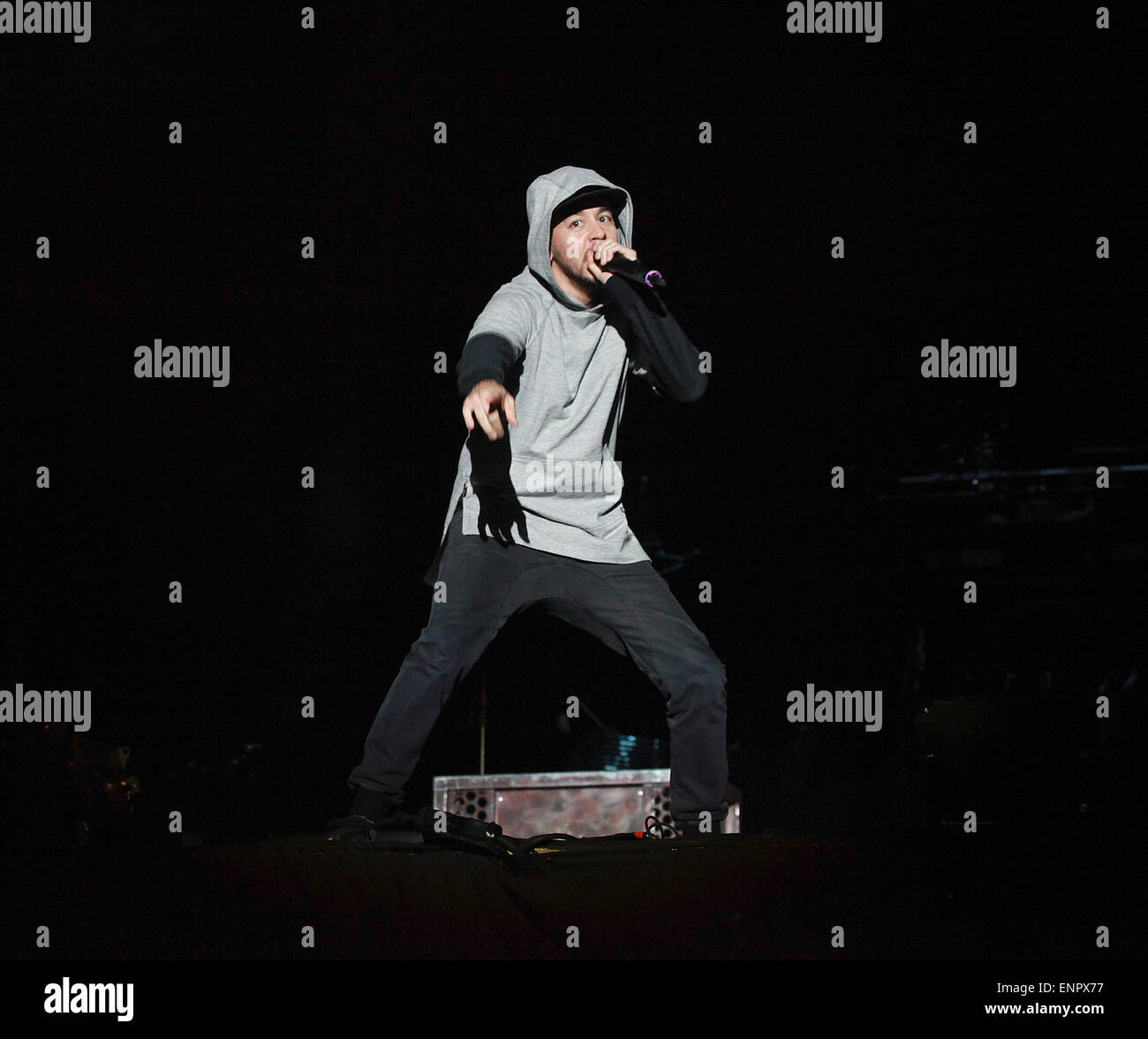 Las Vegas, Nevada, USA. 10th May, 2015. Linkin Park vocalist Mike ...