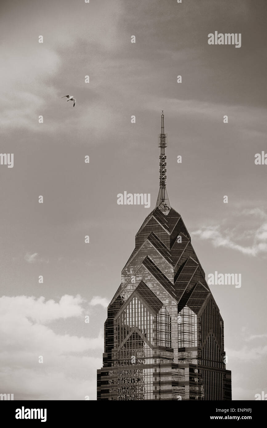 PHILADELPHIA, PENNSYLVANIA - MAR 26: One Liberty Place closeup on March ...