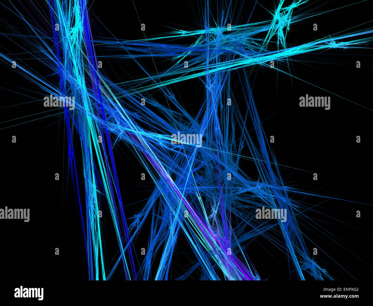 Frosty pattern in the form of laser rays abstract fractal. Fractal art ...