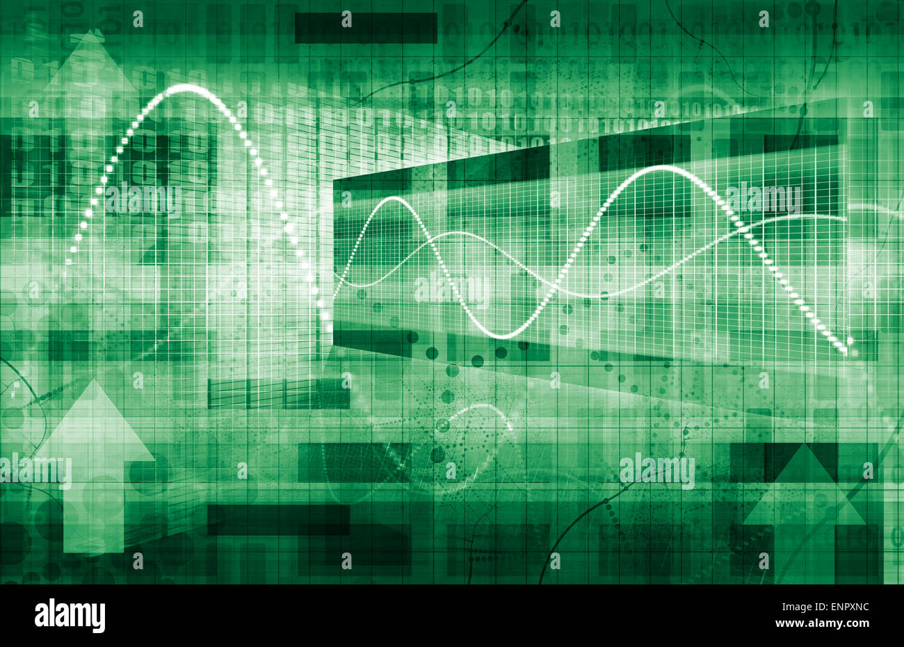 Futuristic Graph and Chart Data for Business Stock Photo - Alamy