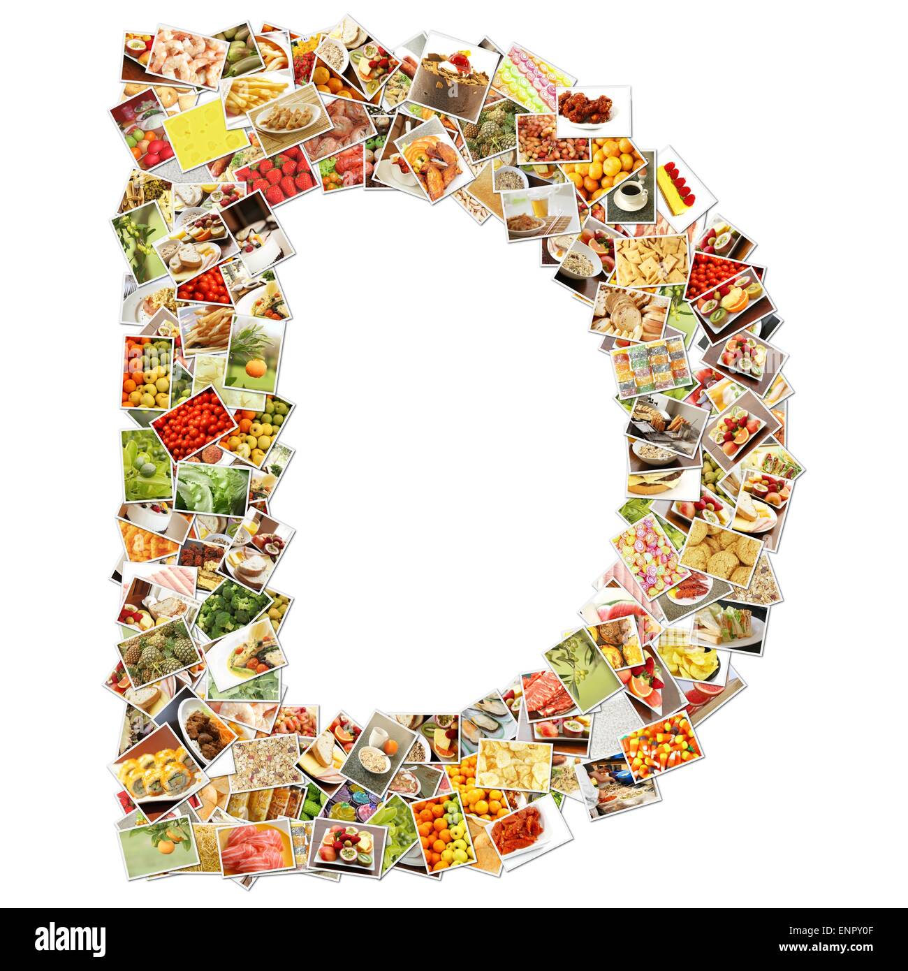 Letter D Uppercase Font Shape Alphabet Collage Stock Photo - Alamy