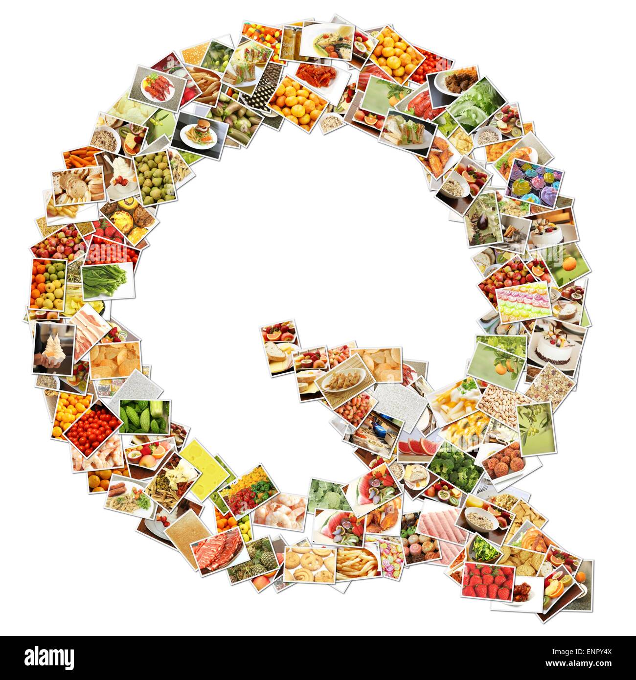 Letter Q Uppercase Font Shape Alphabet Collage Stock Photo - Alamy