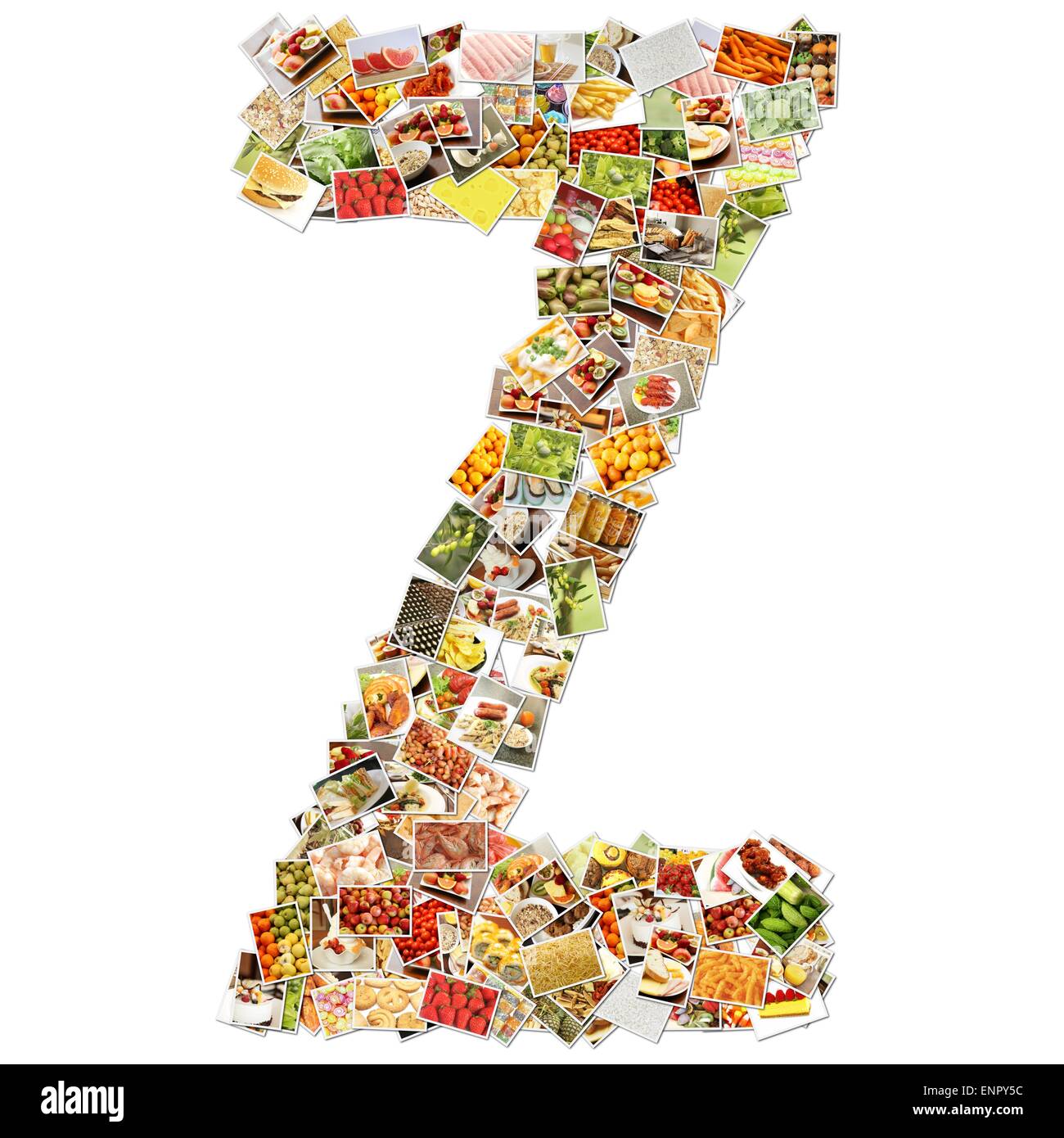 Letter Z Uppercase Font Shape Alphabet Collage Stock Photo - Alamy