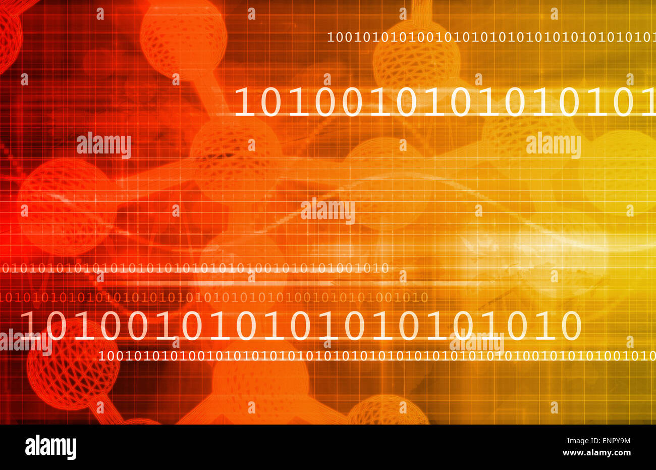 Digital Science with Virtual Technology in Art Stock Photo - Alamy