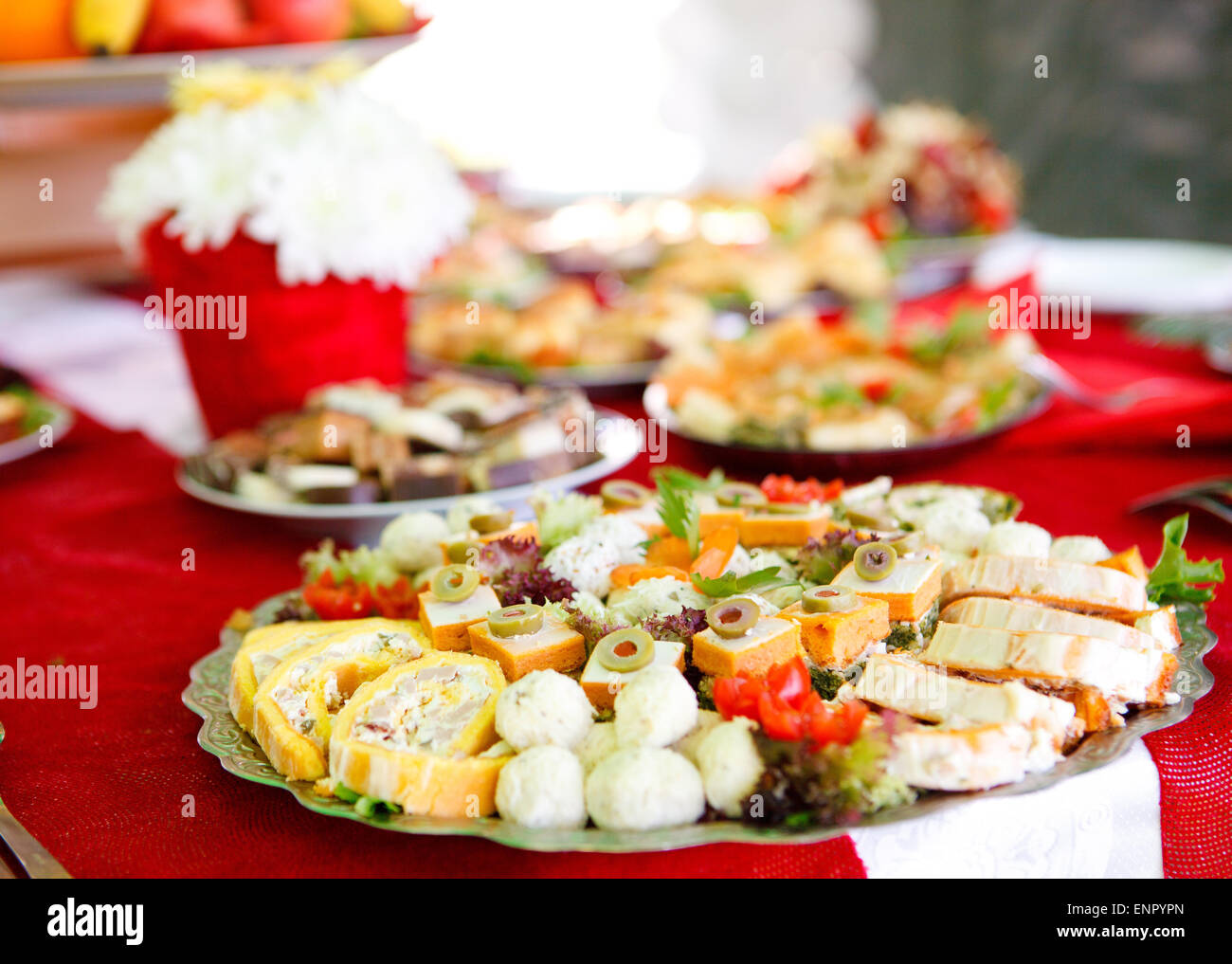 Food served on a plate Stock Photo - Alamy