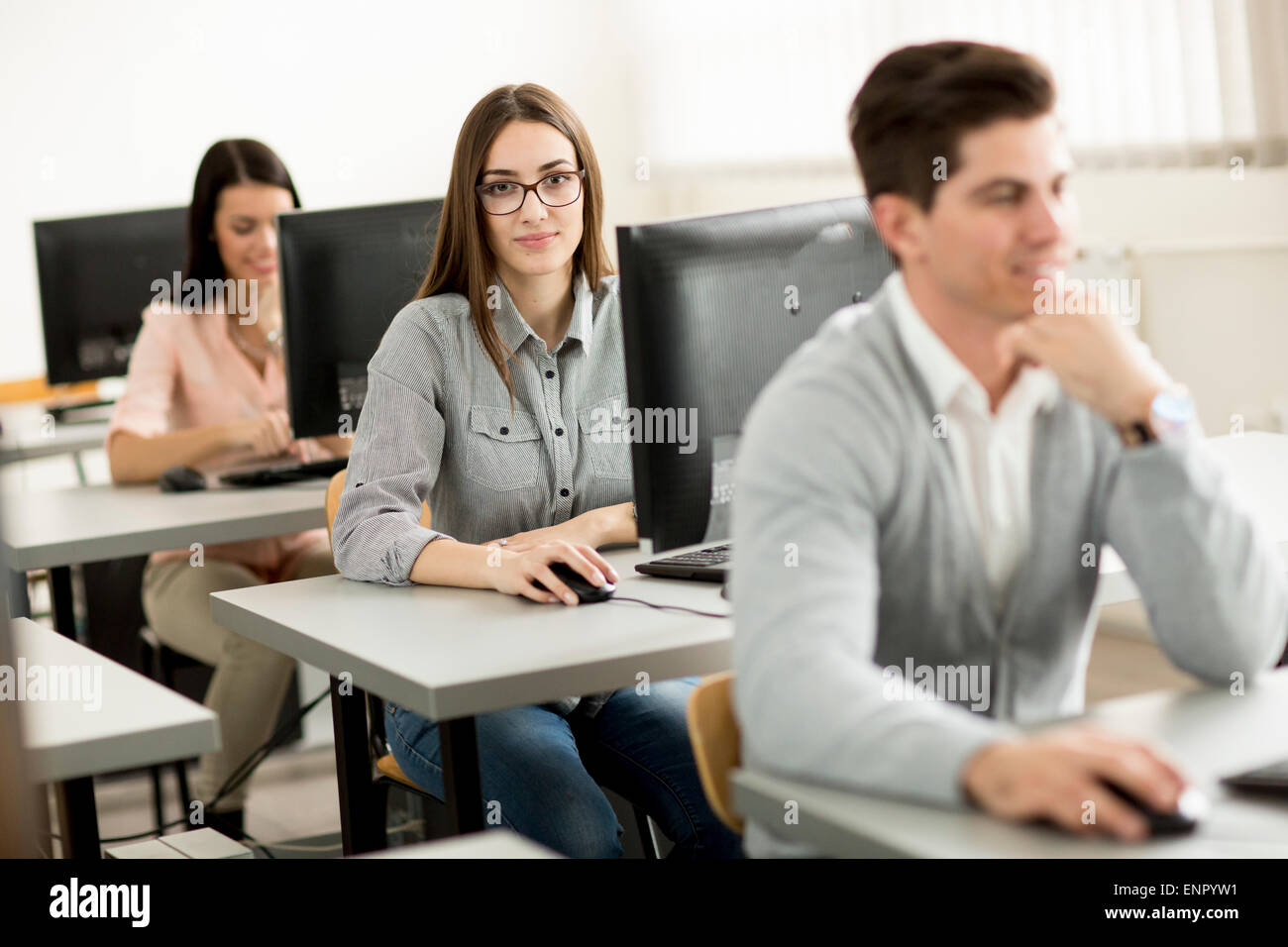 Students in the classroom Stock Photo - Alamy