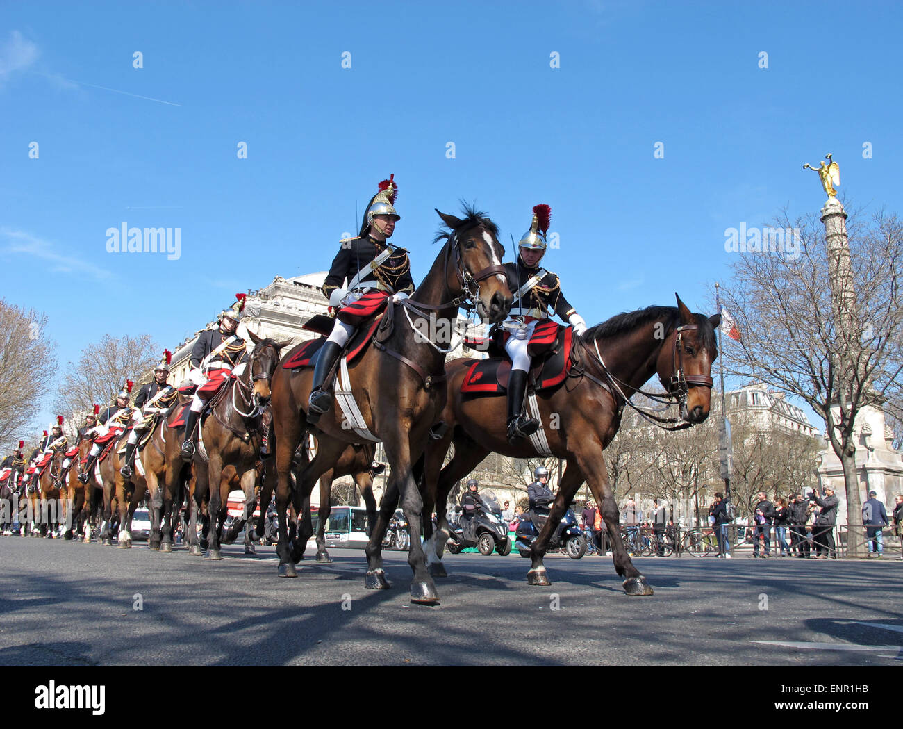 Of the cavalry regiment of the garde republicaine hi-res stock ...