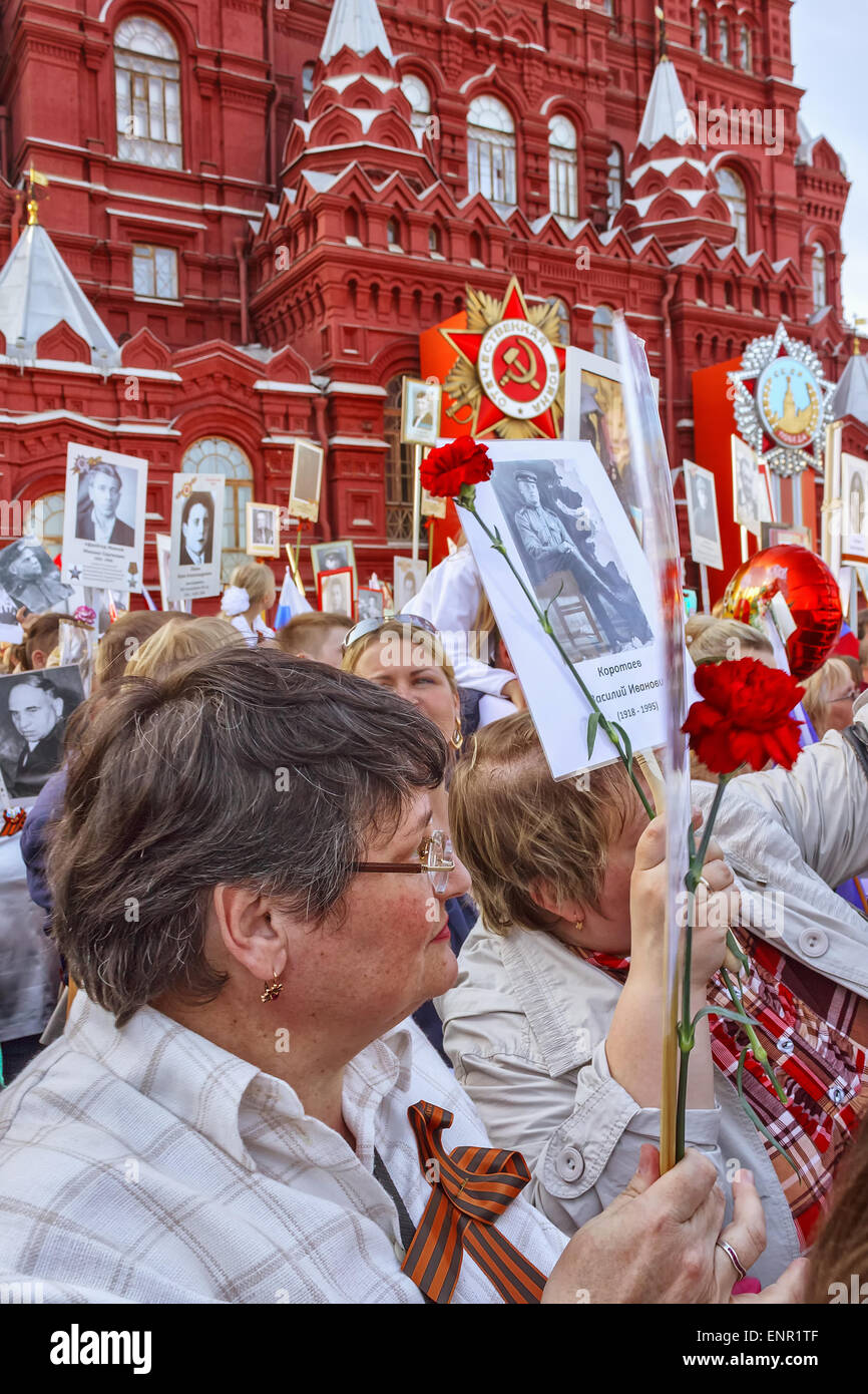 May day military parade in red square hi-res stock photography and ...