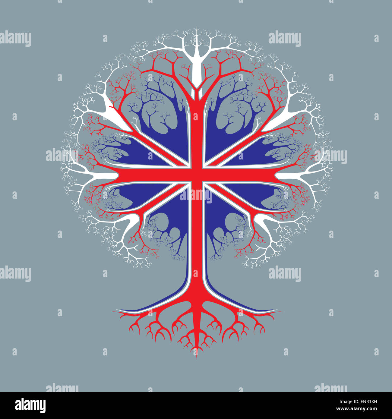 United Kingdom Flag - Oak Tree - Union Jack - Political Symbol - Visual ...