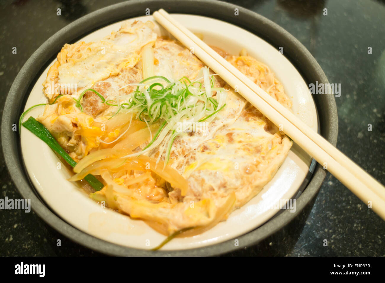 Japanese fried pork chop with rice, stock photo Stock Photo - Alamy