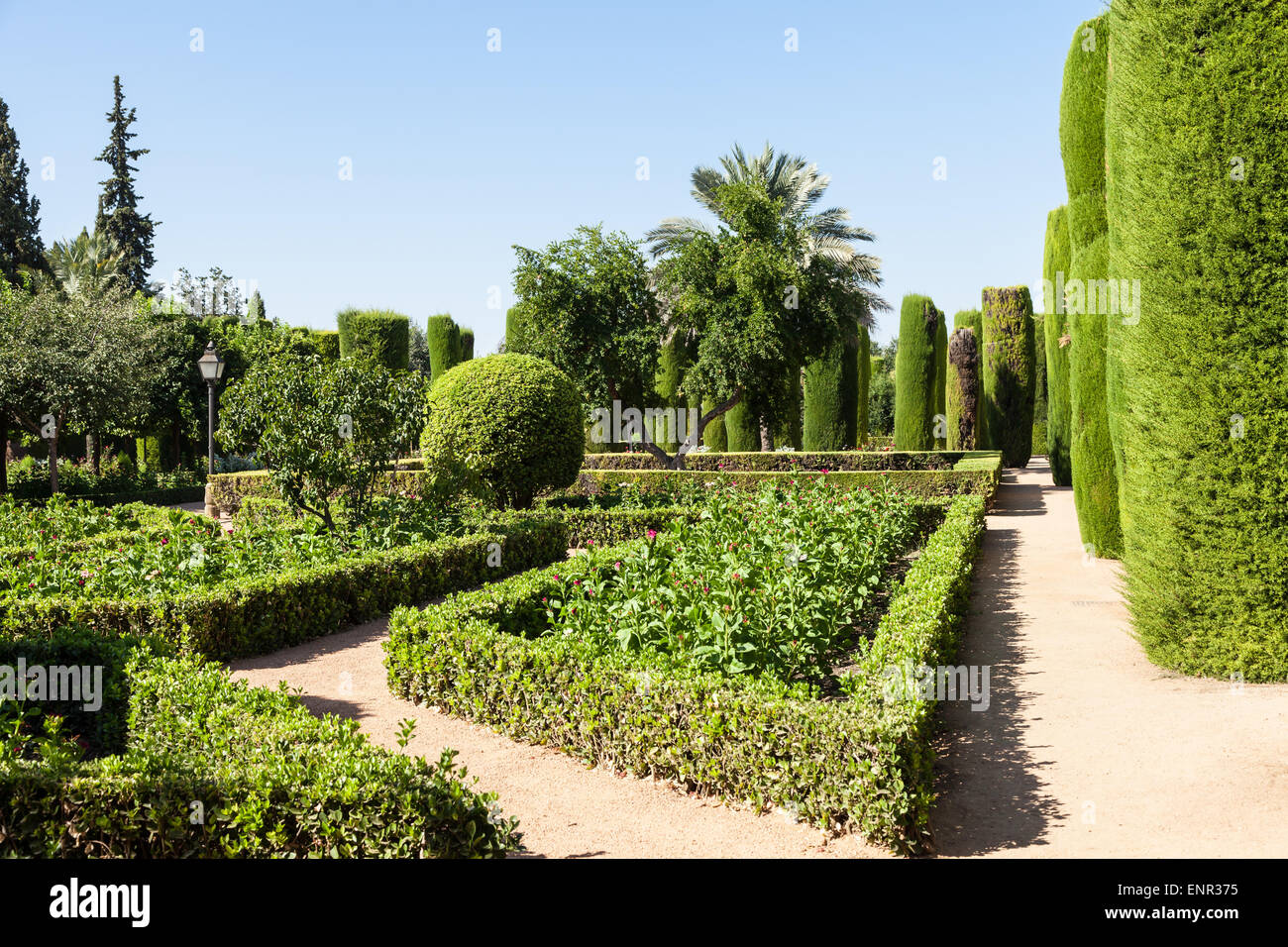 Example of Italian Garden design during spring season Stock Photo - Alamy