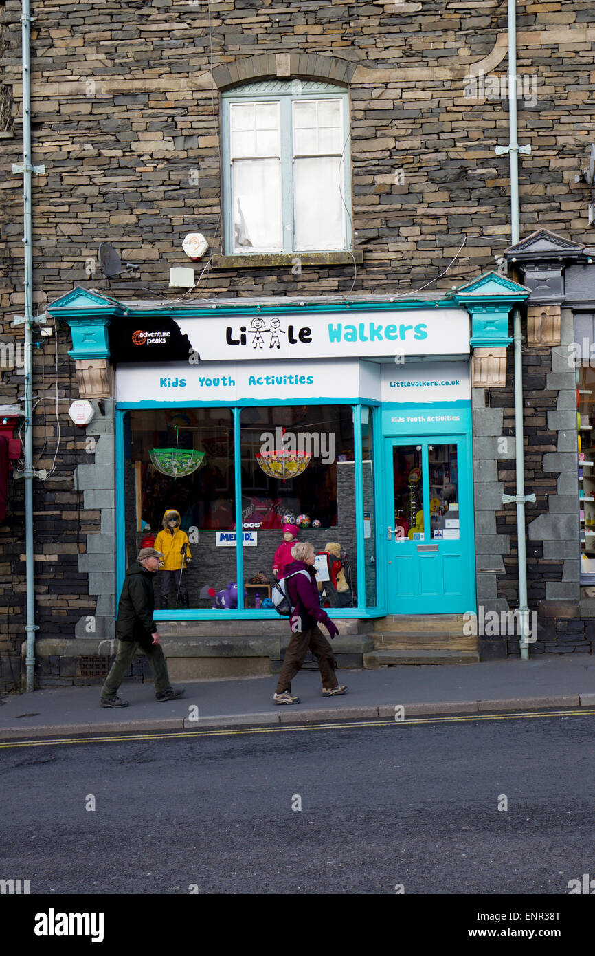 Little Walkers Ambleside shop Cumbria Lake District Stock Photo - Alamy