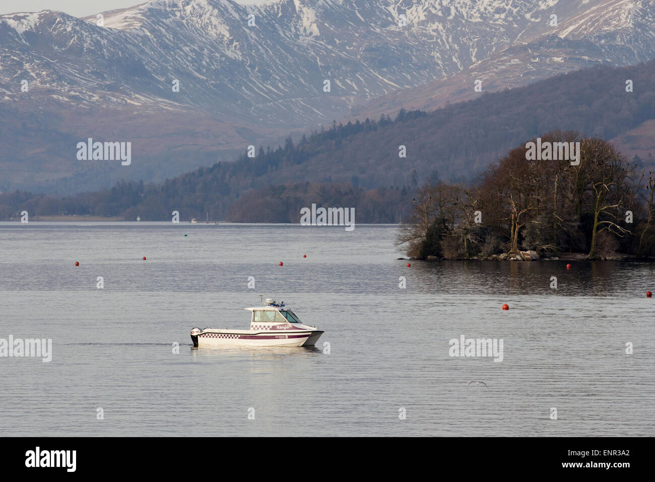 Lake Patrol Ranger boat Lake District National Park Stock Photo - Alamy