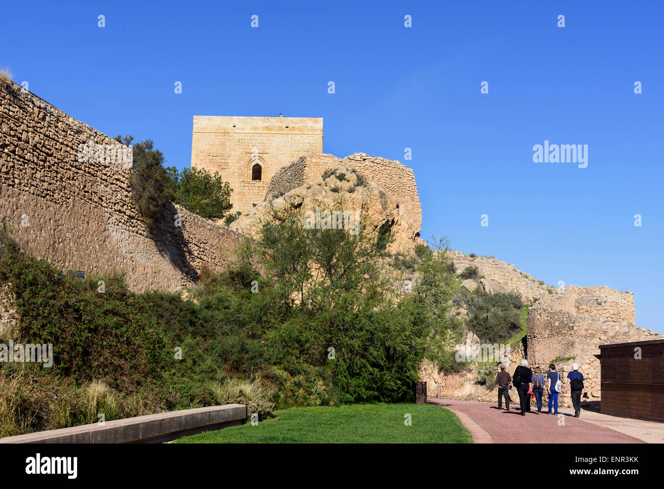 Castillo de Lorca 13 c. province Murcia, Spain Stock Photo - Alamy