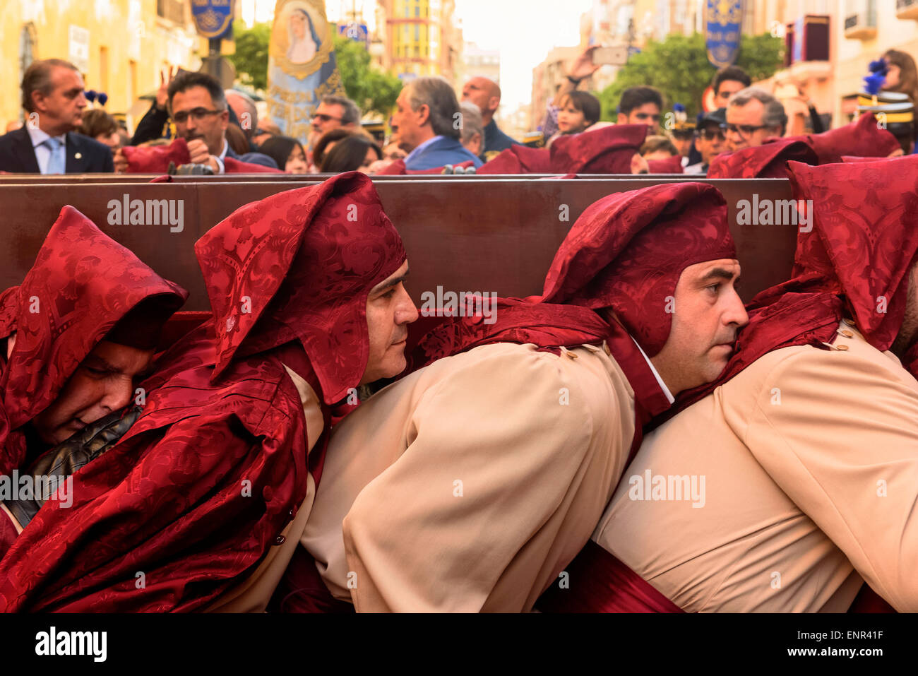 Procession of Brotherhood Paso Encarnado at Good Friday procession of ...
