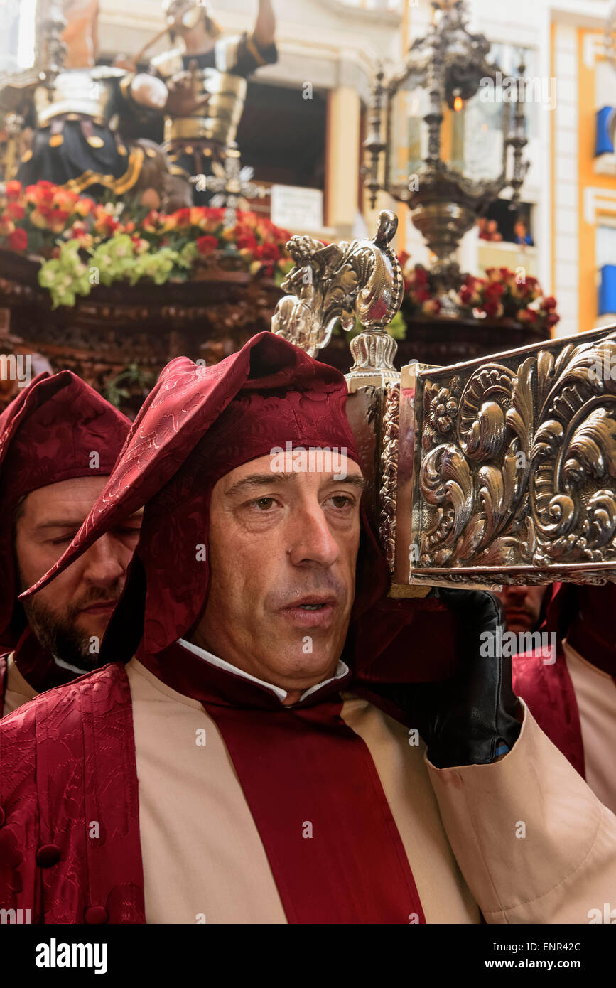 Procession of Brotherhood Paso Encarnado at Good Friday procession of ...