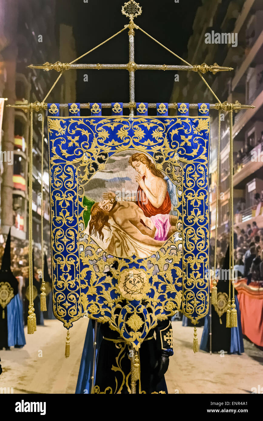 Good Friday procession of Semana Santa (Holy week) in Lorca, province ...