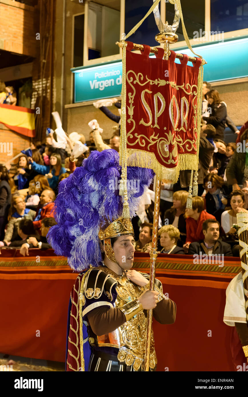 Good Friday procession of Semana Santa (Holy week) in Lorca, province ...