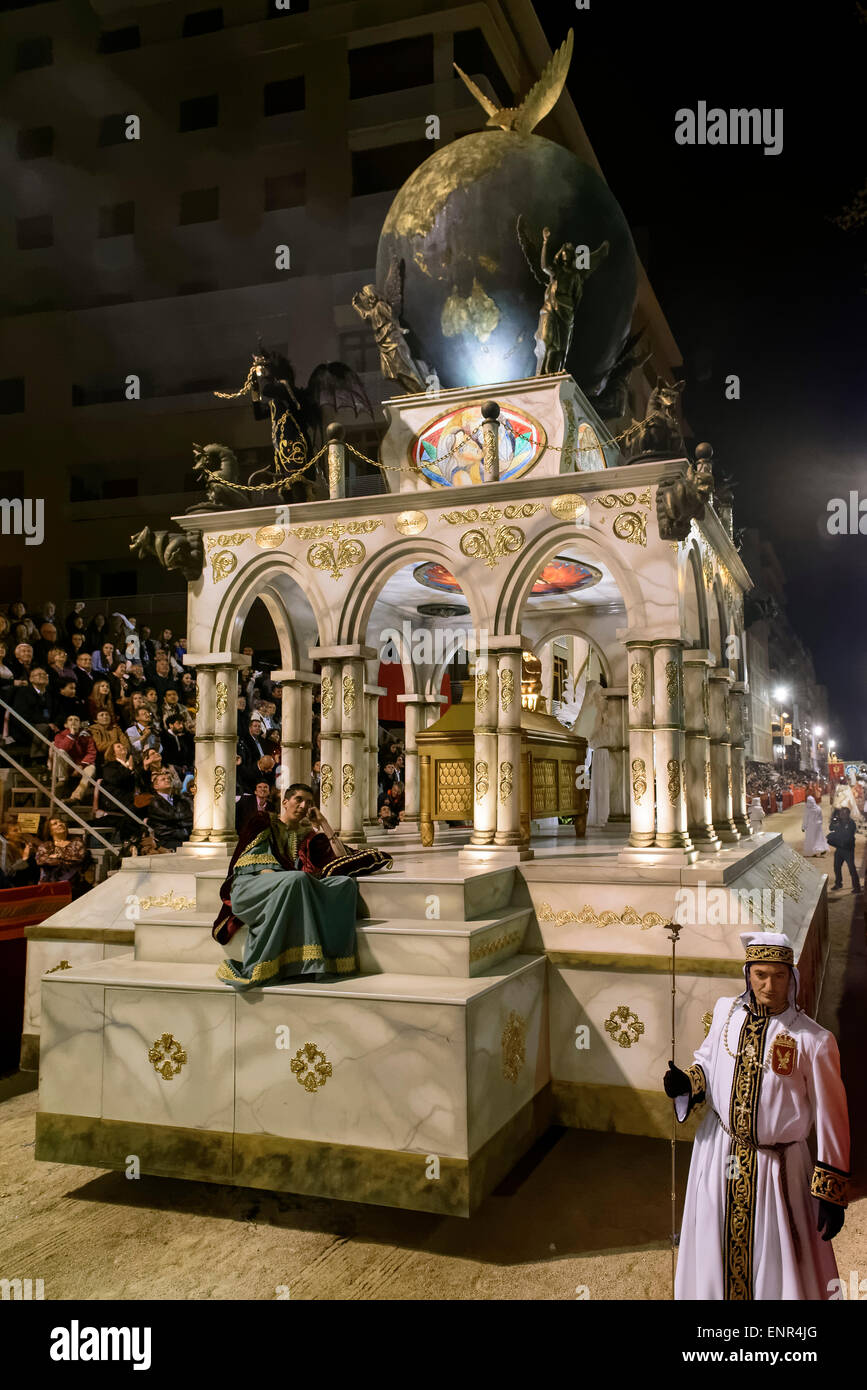 Float Revelation of St. John at Good Friday procession of Semana Santa ...