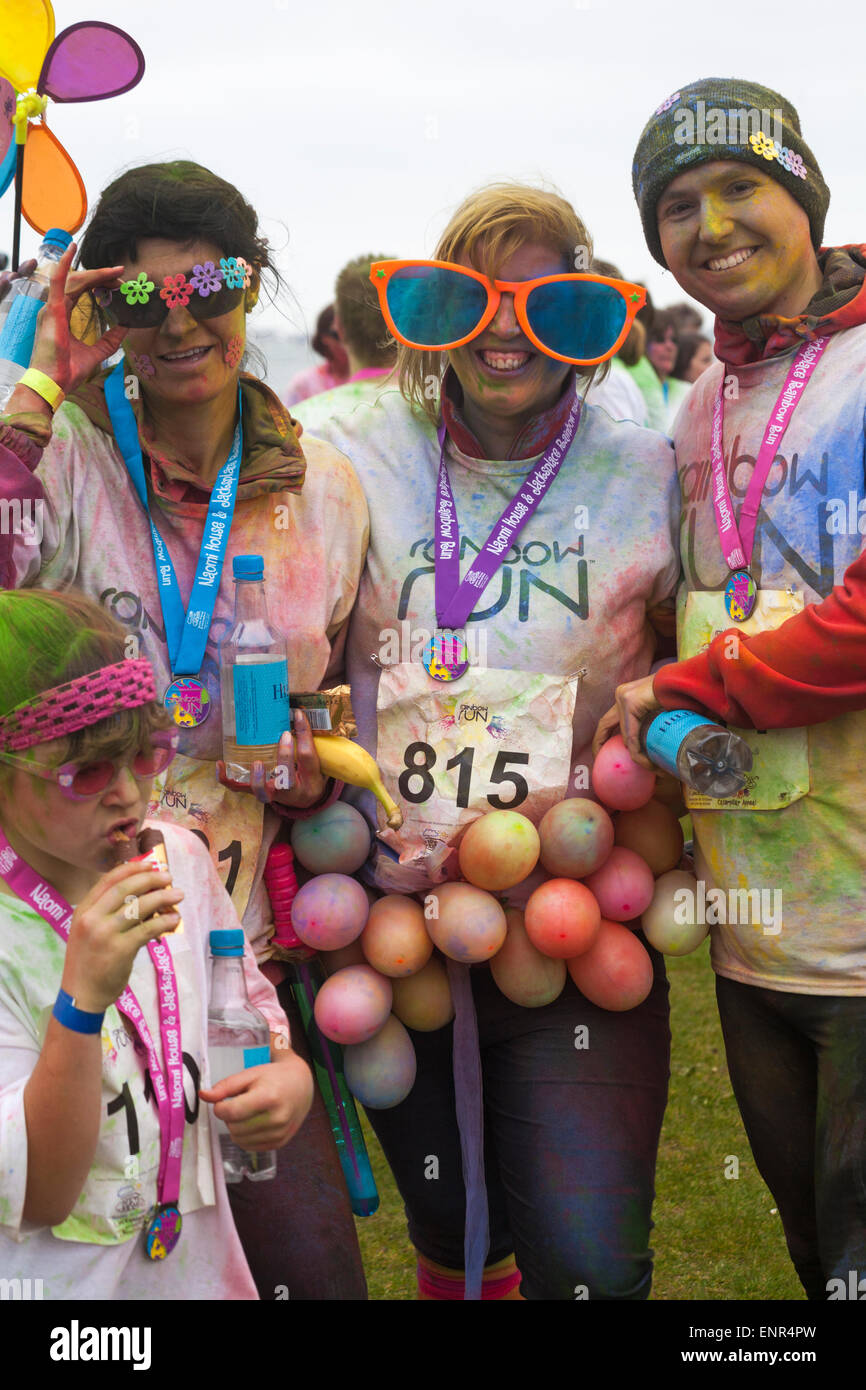 Poole, Dorset, UK. 10th May, 2015. Dorset’s first Rainbow Run takes ...