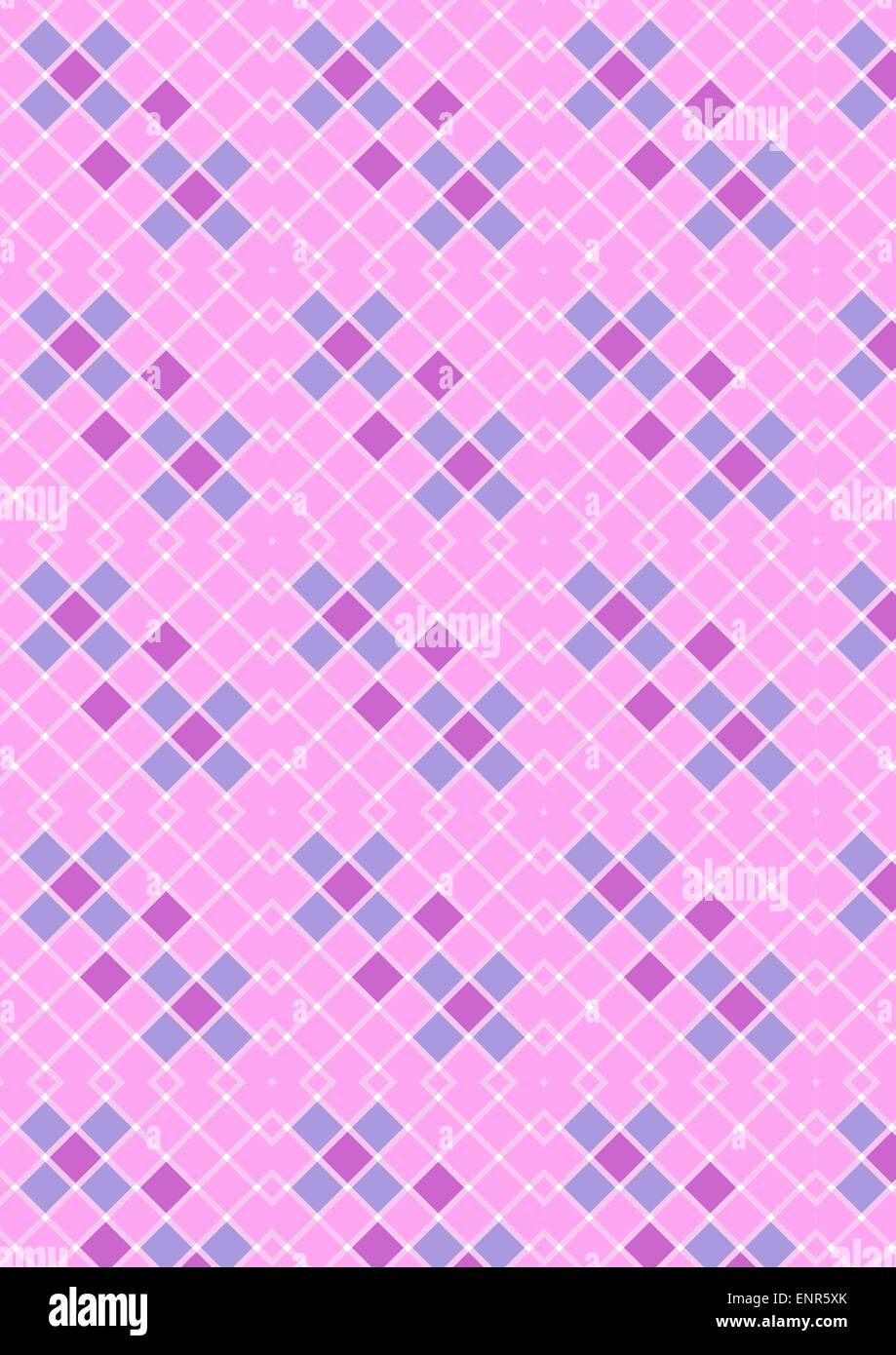 Crimson pink checkered background with blue and purple squares Stock ...