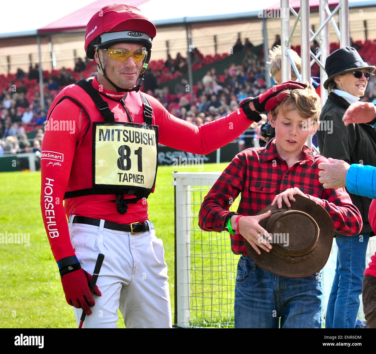 Paul Tapner at the end of the cross country event at the Mitsubishi ...