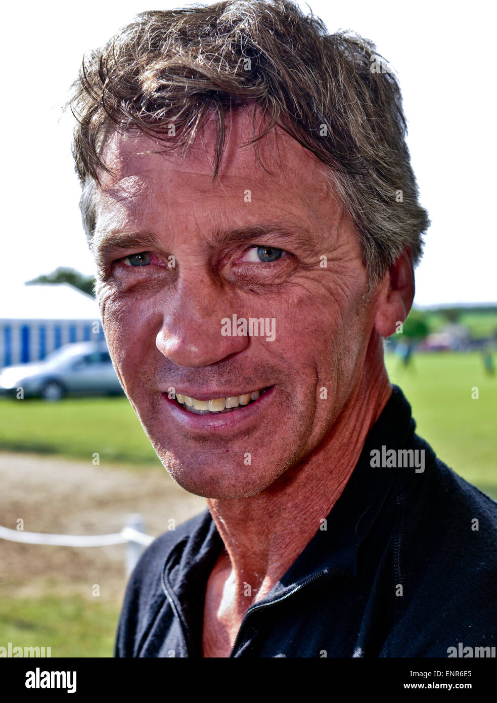 Andrew Nicholson at the end of the cross country event at the ...