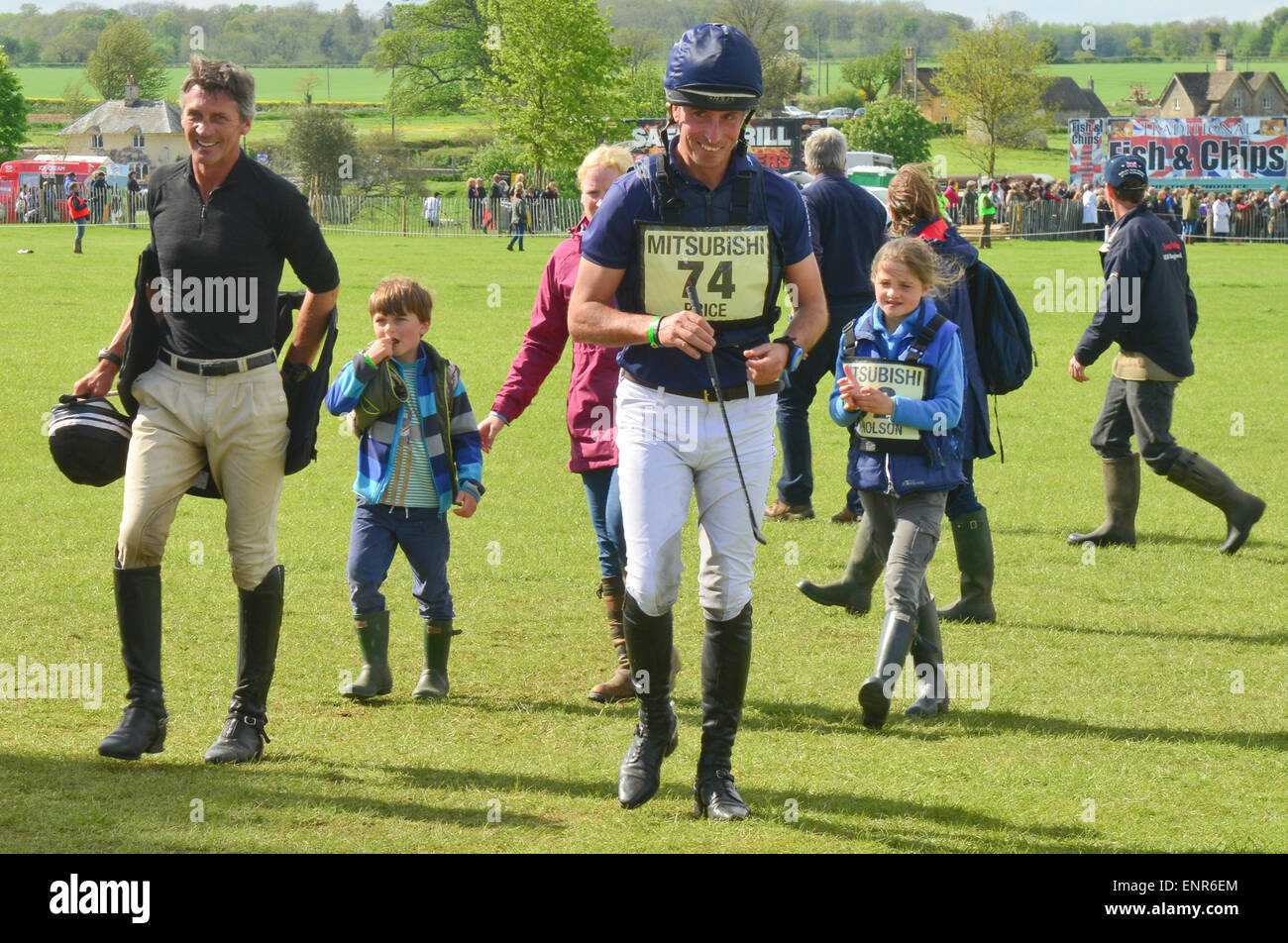 Andrew Nicholson and Jonathan Paget at the end of the cross country ...