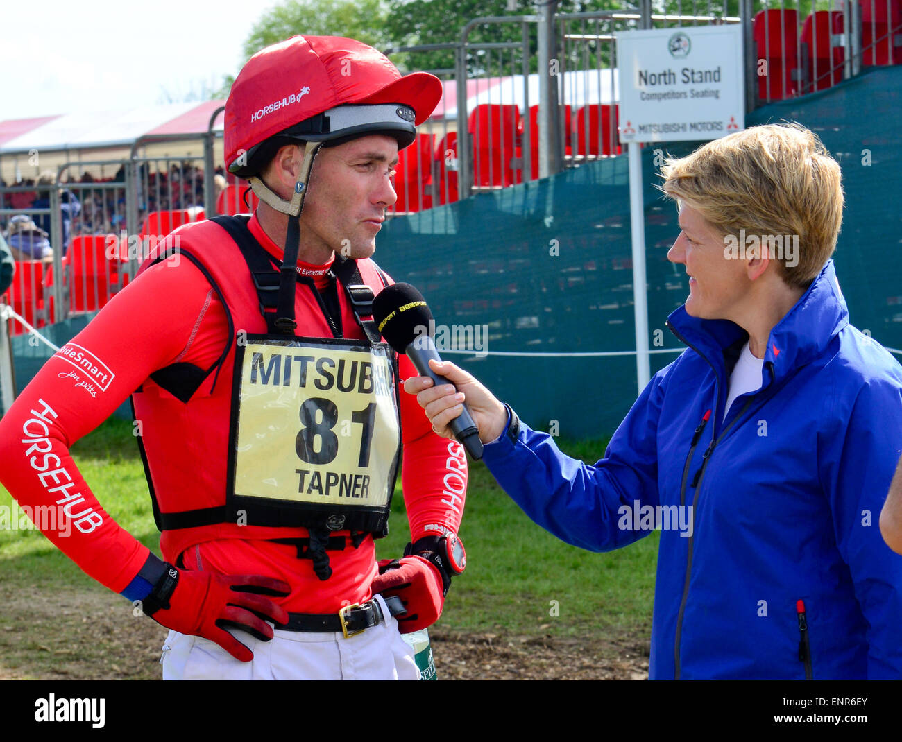 Paul Tapner at the end of the cross country event at the Mitsubishi ...