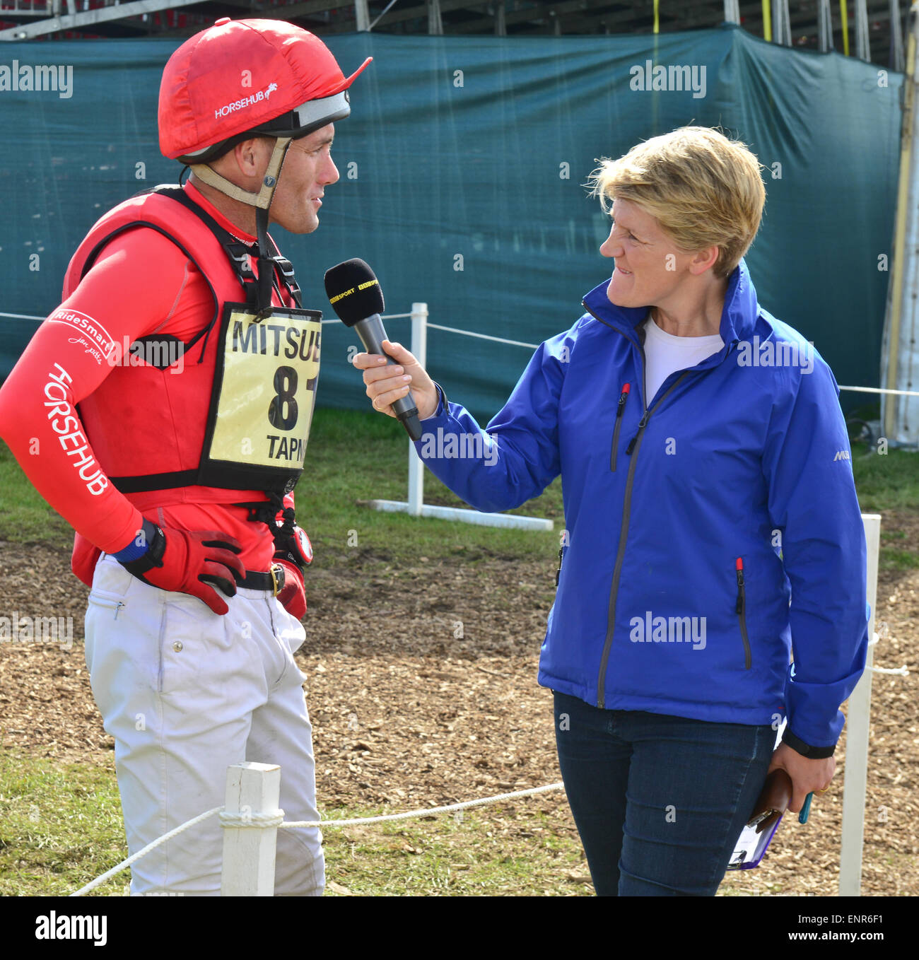 Paul Tapner at the end of the cross country event at the Mitsubishi ...
