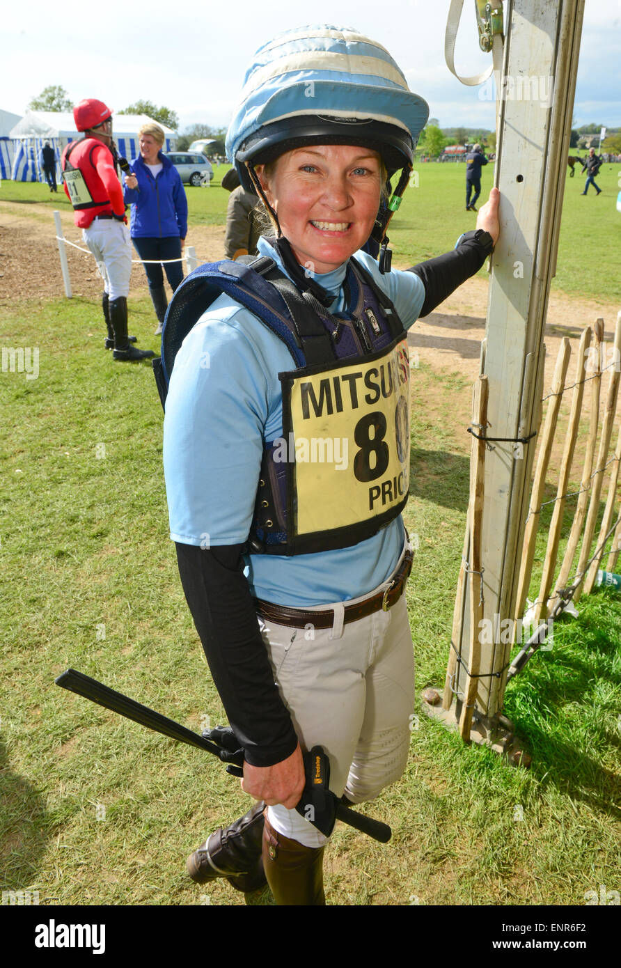 Jonelle Price at the end of the cross country event at the Mitsubishi ...