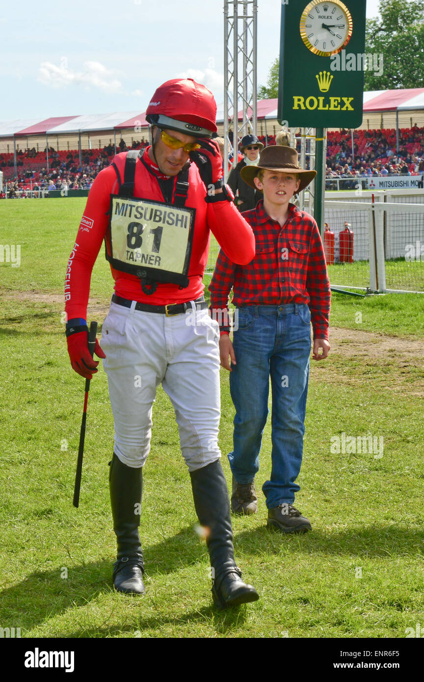 Paul Tapner at the end of the cross country event at the Mitsubishi ...