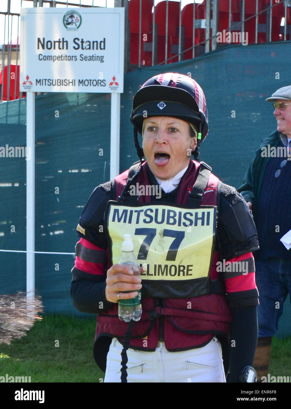 Sarah Bullimore at the end of the cross country event at the Mitsubishi ...