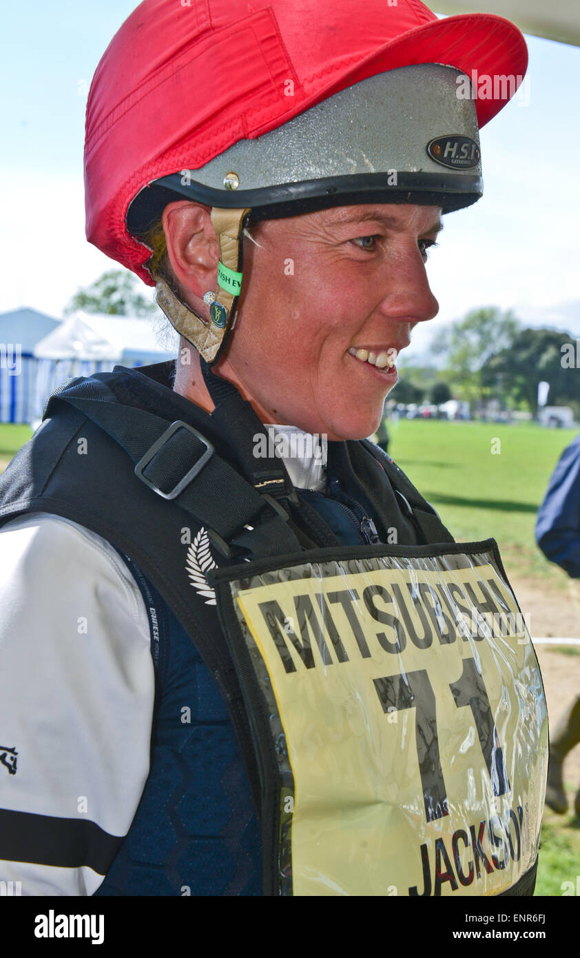 Lucy Jackson at the end of the cross country event at the Mitsubishi ...