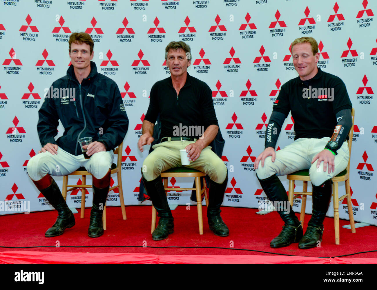 The top 3 competitors after the cross country William Fox-Pitt, Andrew ...