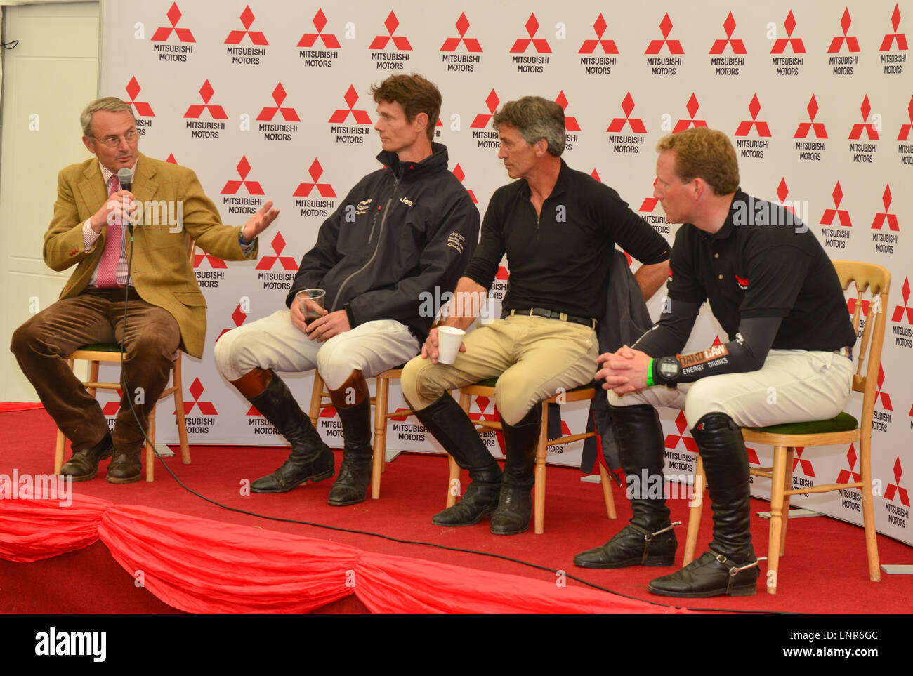 Cross country course designer Giuseppe della Chiesa with top 3 ...