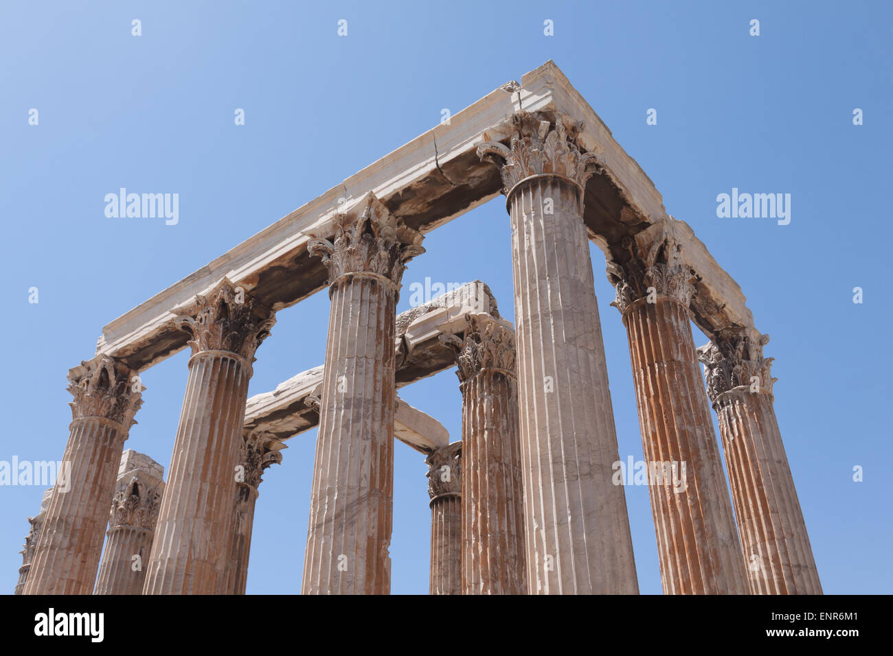 Columns of Parthenon in Athens Stock Photo - Alamy