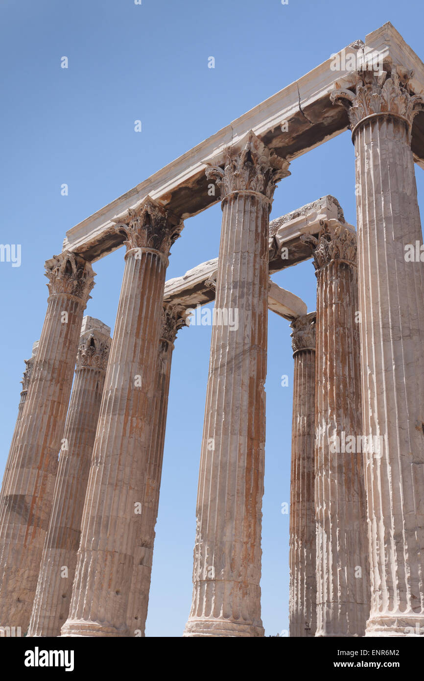 Columns of Parthenon in Athens Stock Photo - Alamy