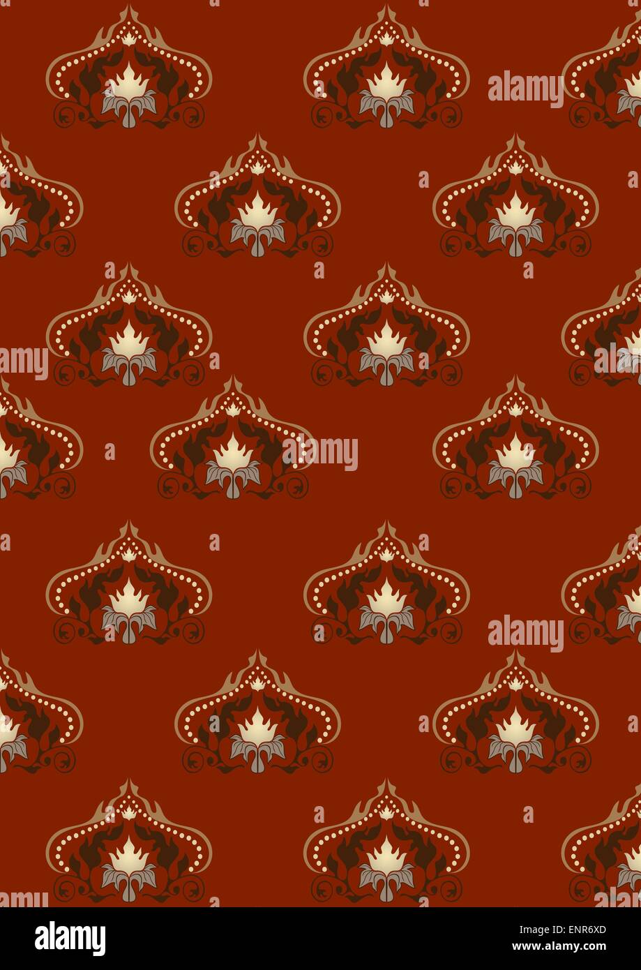 Red background with old classic pattern Stock Vector Image & Art - Alamy
