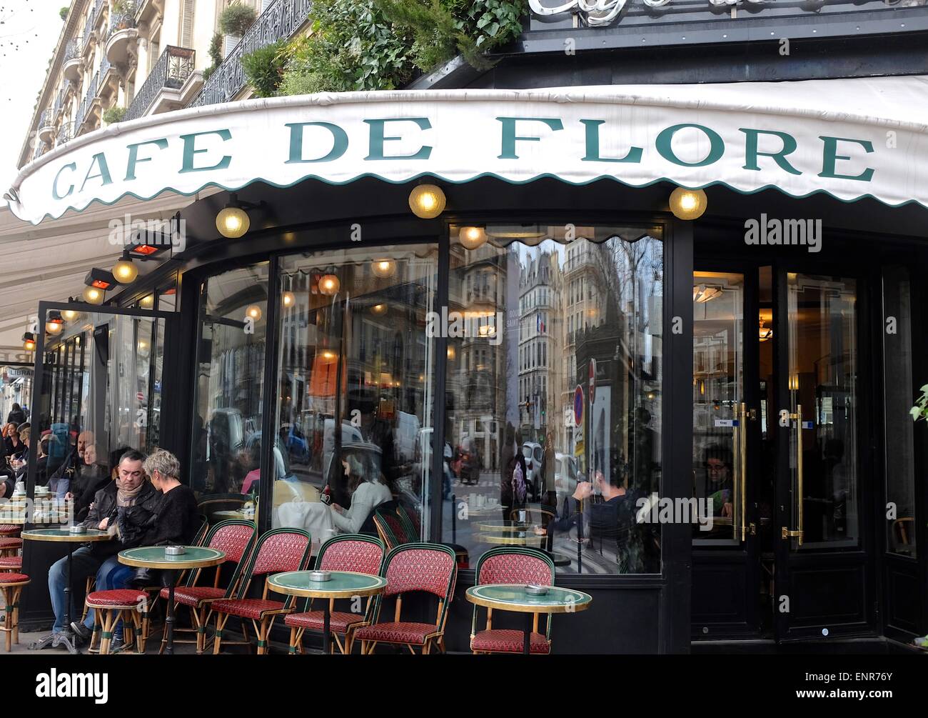 Café de Flore, Paris Stock Photo - Alamy