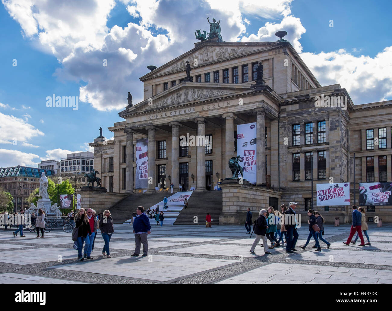 Konzerthaus Berlin, Concert Hall Exterior and facade, Gendarmenmarkt ...