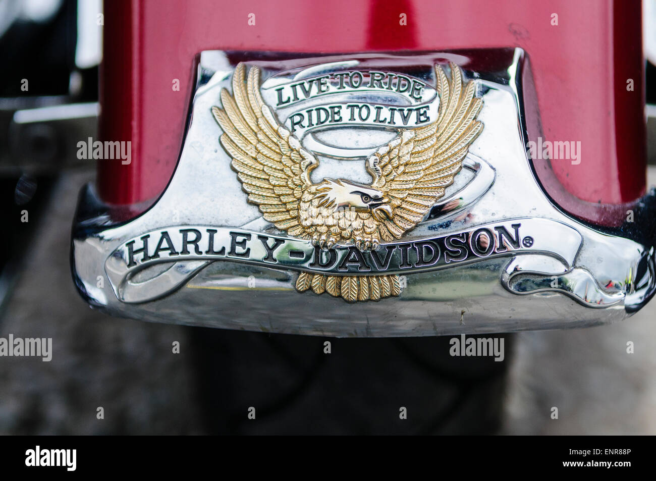 Harley davidson logo badge hi-res stock photography and images - Alamy