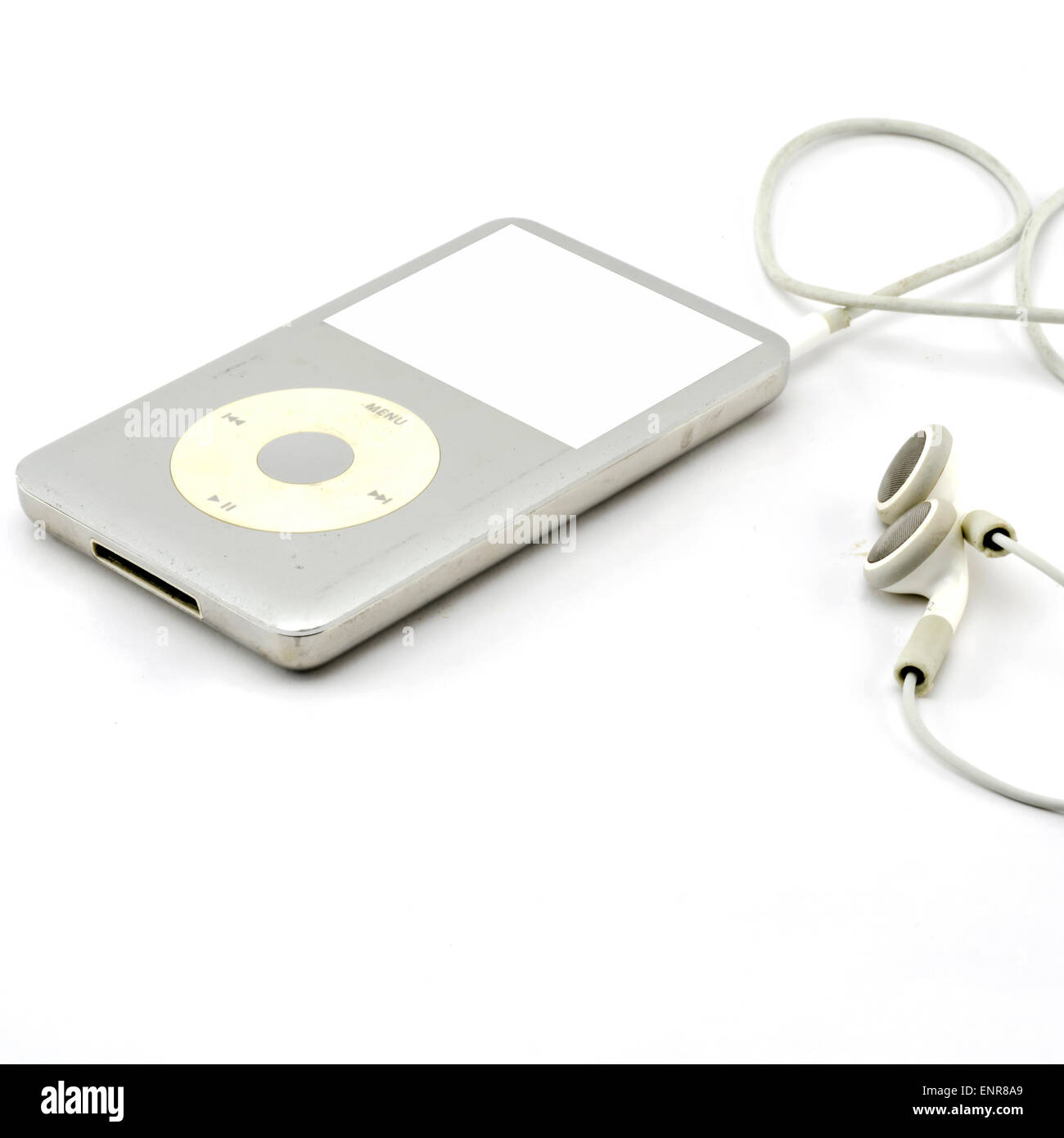 mp3 player isolated on white background Stock Photo - Alamy