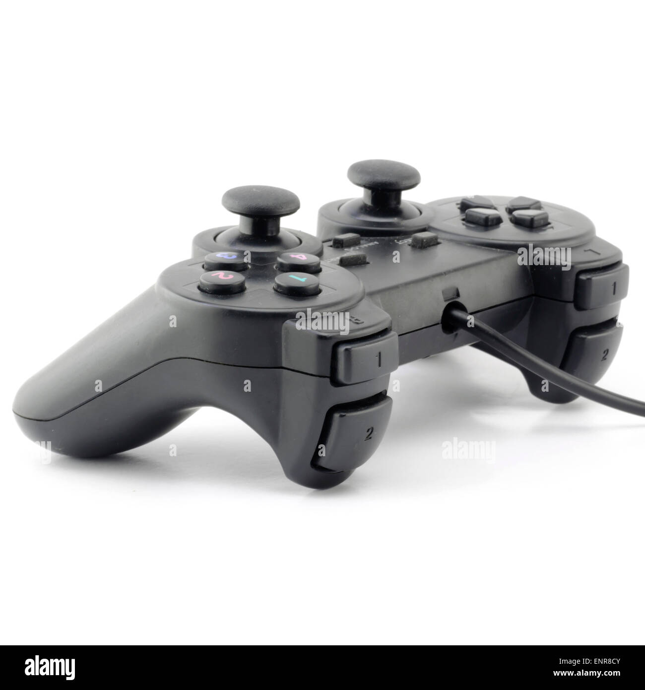 game controller isolated on white background Stock Photo - Alamy