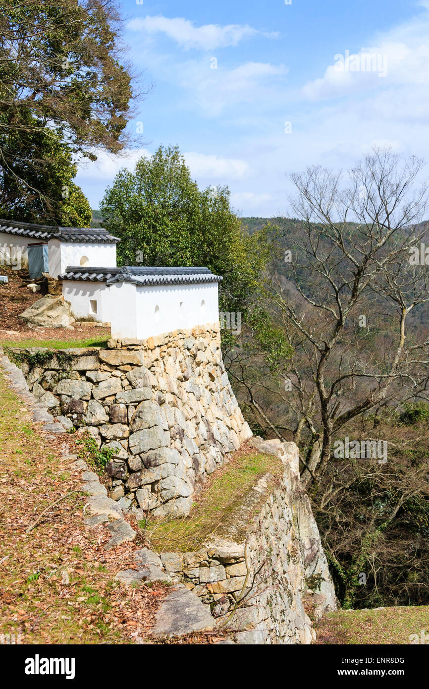 The Uma Yaguruma, turret perched on top of vertical cliff above the ...