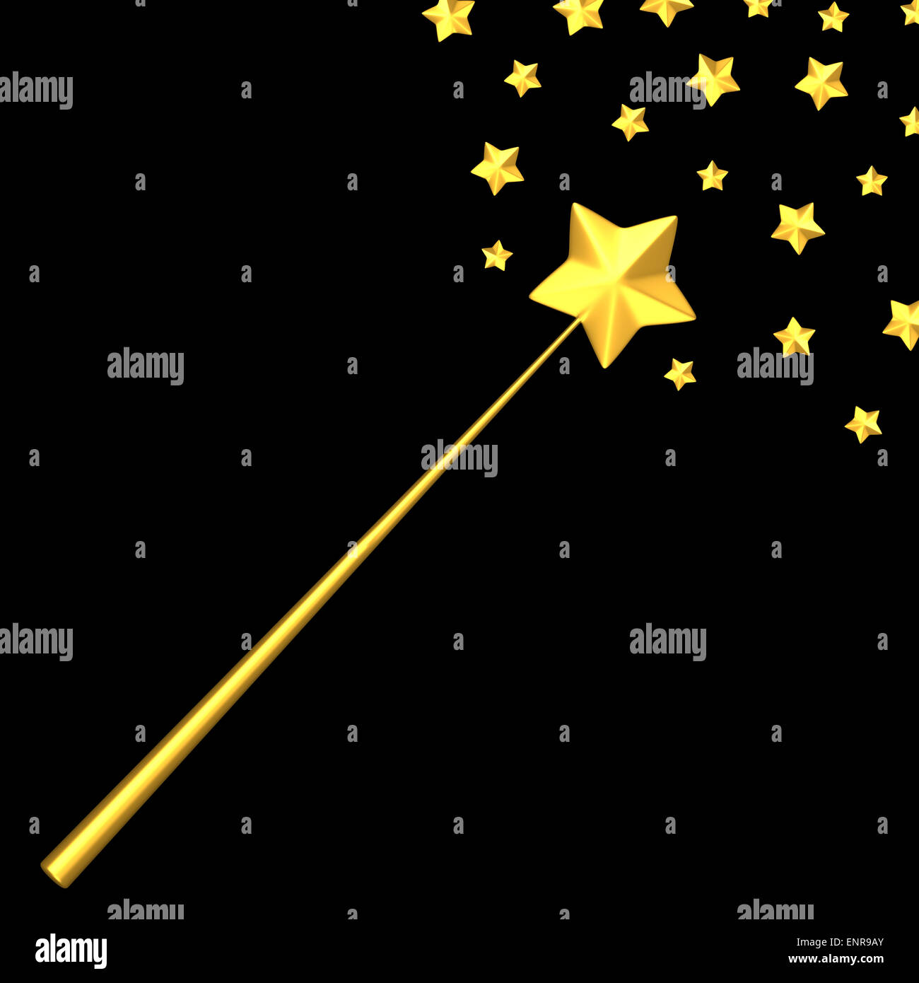 3D rendering of the wand Stock Photo - Alamy
