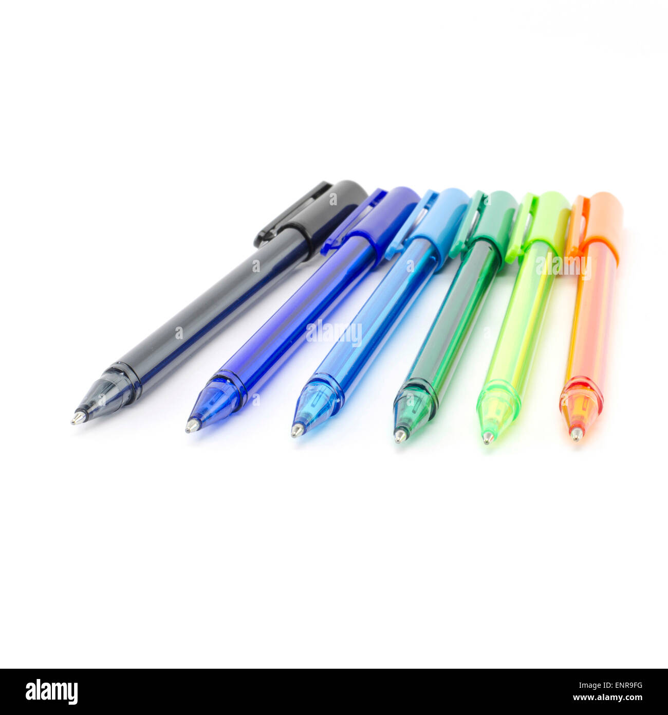 Purple biro pens Cut Out Stock Images & Pictures - Alamy