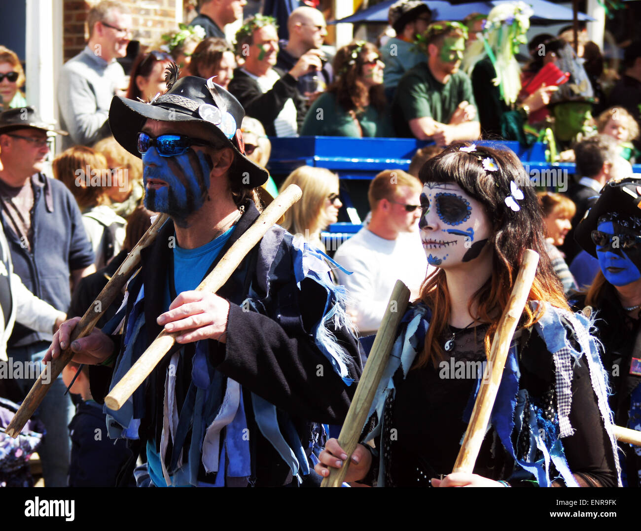 People march in local festival Stock Photo - Alamy